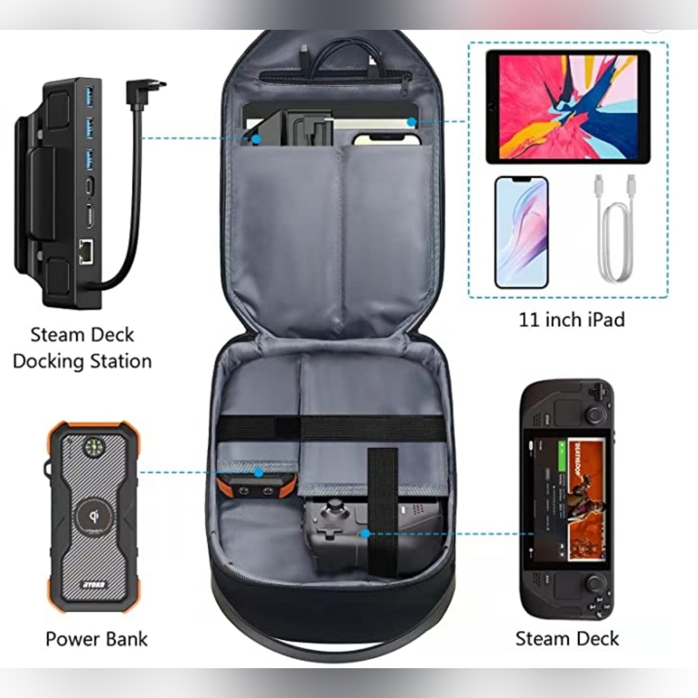 Steam Deck Hard Shell Back Sling - Gem